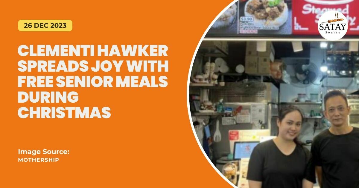 Clementi Hawker Spreads Joy with Free Senior Meals During Christmas