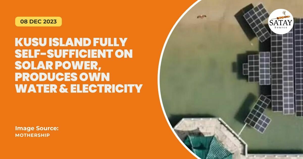Kusu Island Fully Self-Sufficient on Solar Power, Produces Own Water ...